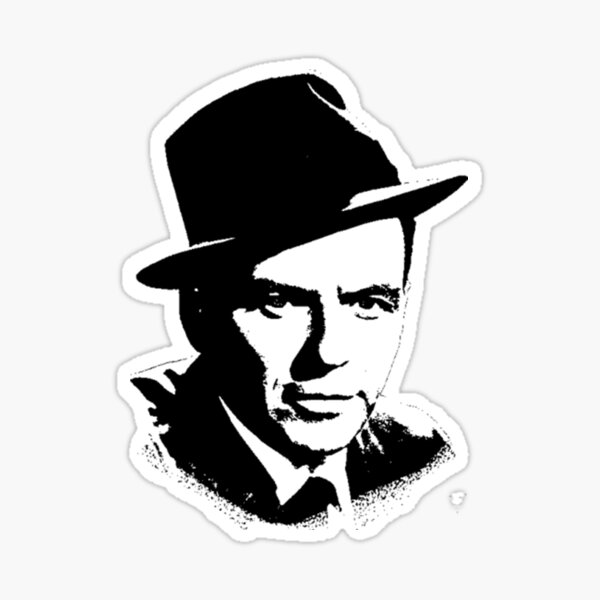 "Frank Sinatra Sticker" Sticker for Sale by woodwardwi | Redbubble