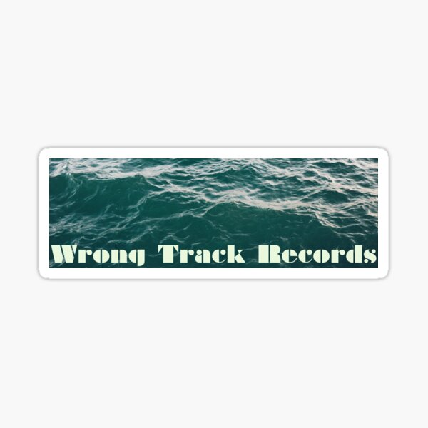"Wrong Track Logo Ocean Wide" Sticker for Sale by WrongTrack | Redbubble