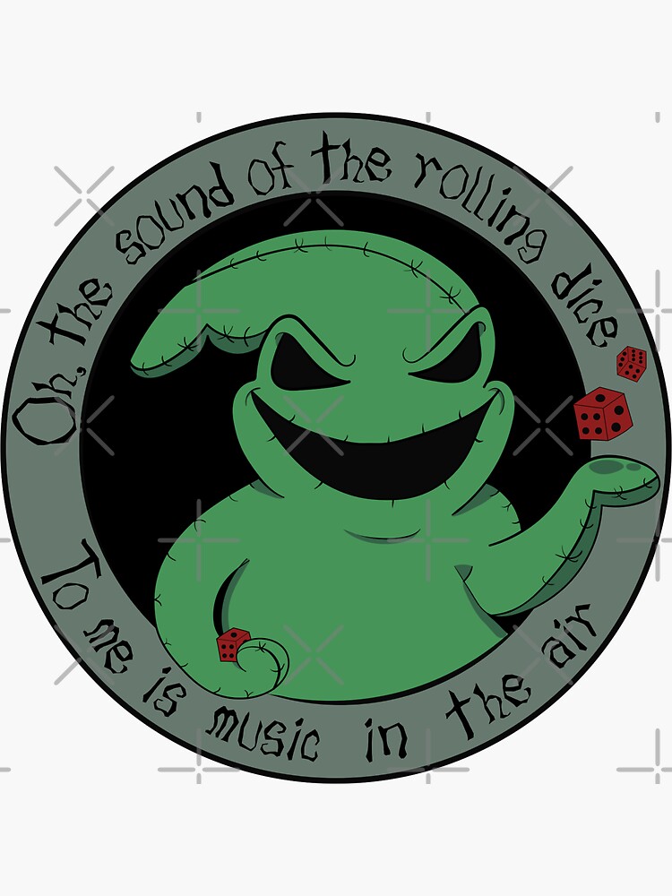 "Oogie Boogie Man Green" Sticker for Sale by loobsdigitalart | Redbubble
