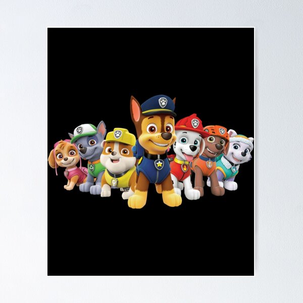 Poster for Sale avec l'œuvre « Personnages Pat' Patrouille » de l ...