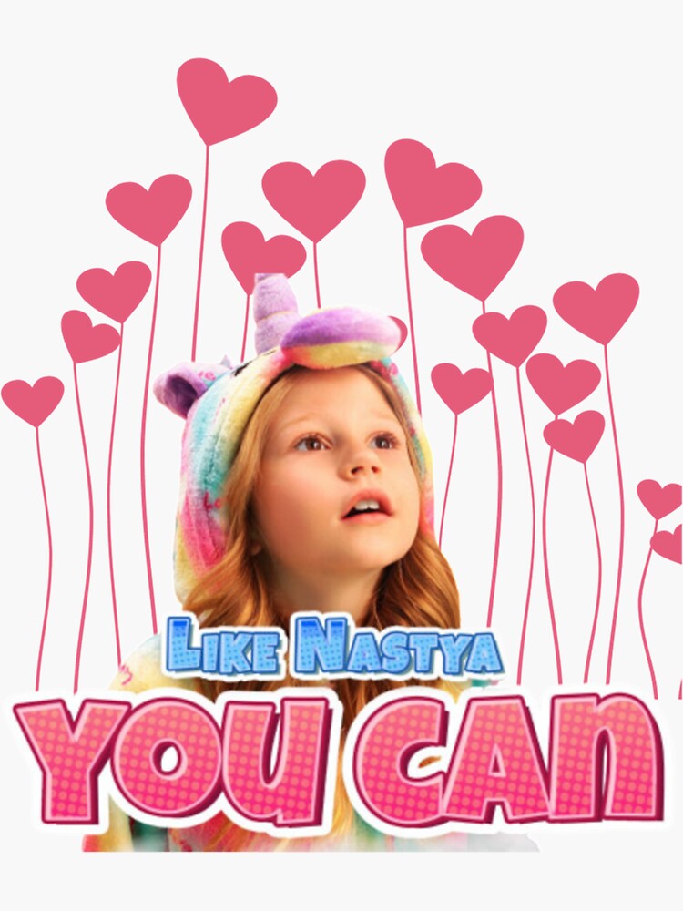 "like nastya " Sticker for Sale by MeganWilhelm3 | Redbubble