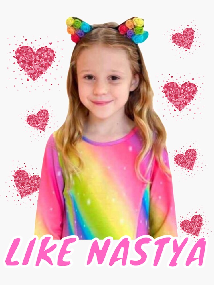 "like nastya " Sticker for Sale by MeganWilhelm3 | Redbubble
