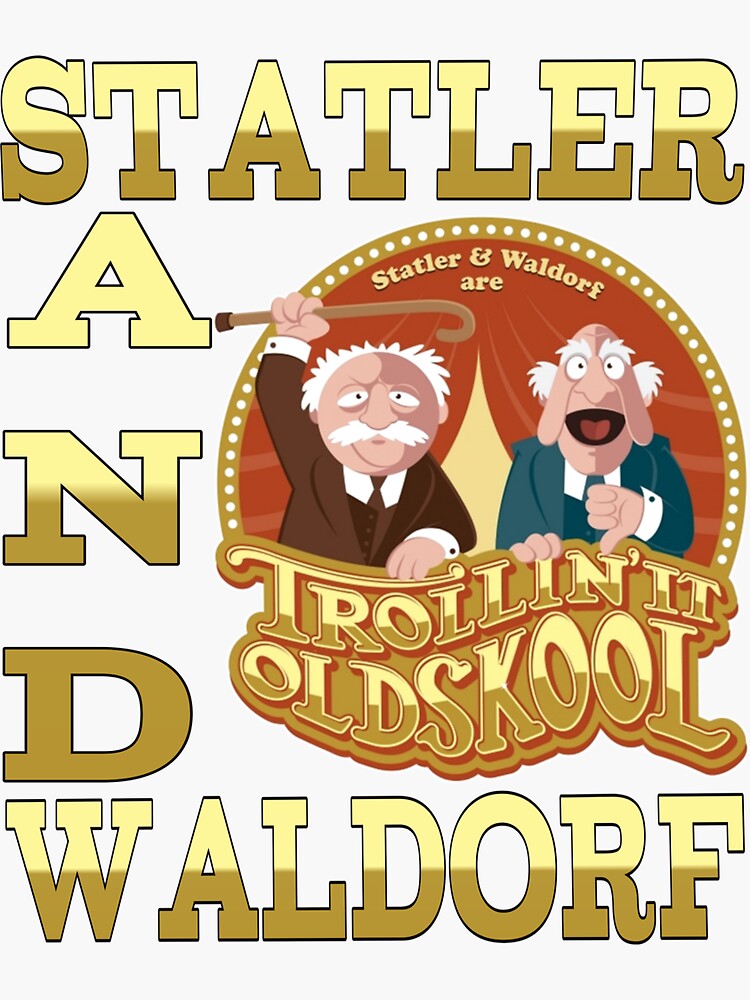 "Statler and Waldorf Statler und Waldorf" Sticker for Sale by ...