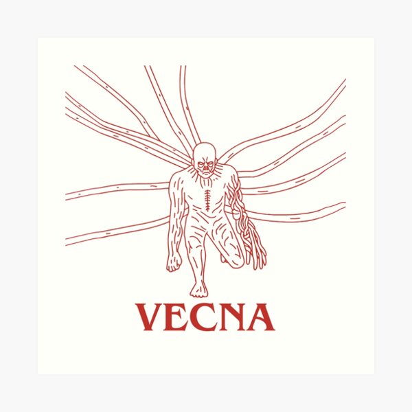 "Vecna Stranger Things" Art Print for Sale by me-fe | Redbubble