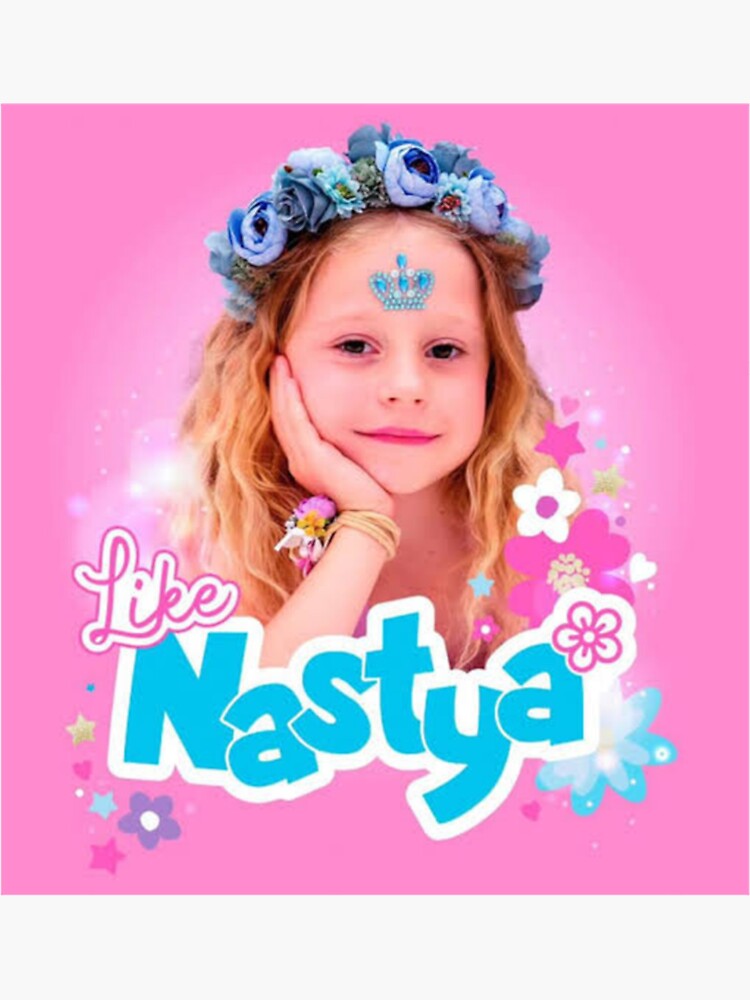 "Like Nastya " Sticker for Sale by MeganWilhelm3 | Redbubble