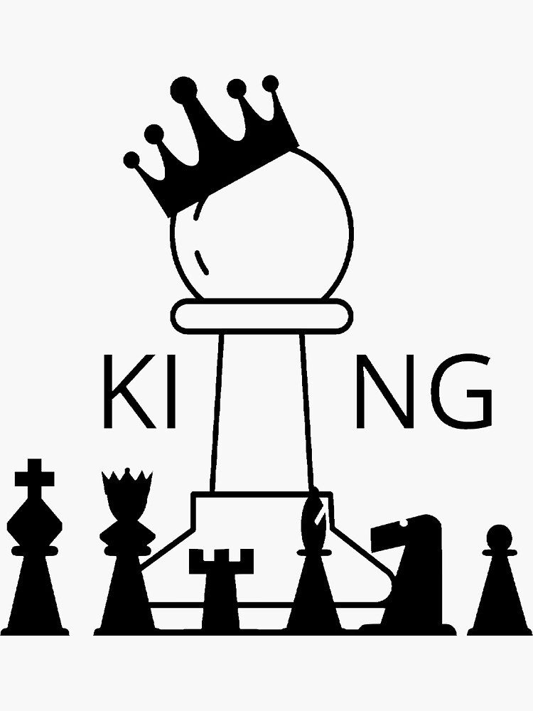 "chess king" Sticker for Sale by ELIELART | Redbubble