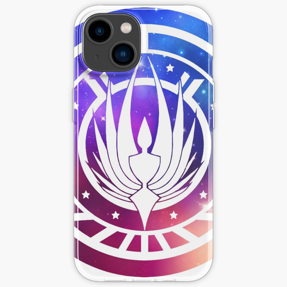 "Battlestar Galactica Colonial Seal Rainbow" iPhone Case for Sale by ...