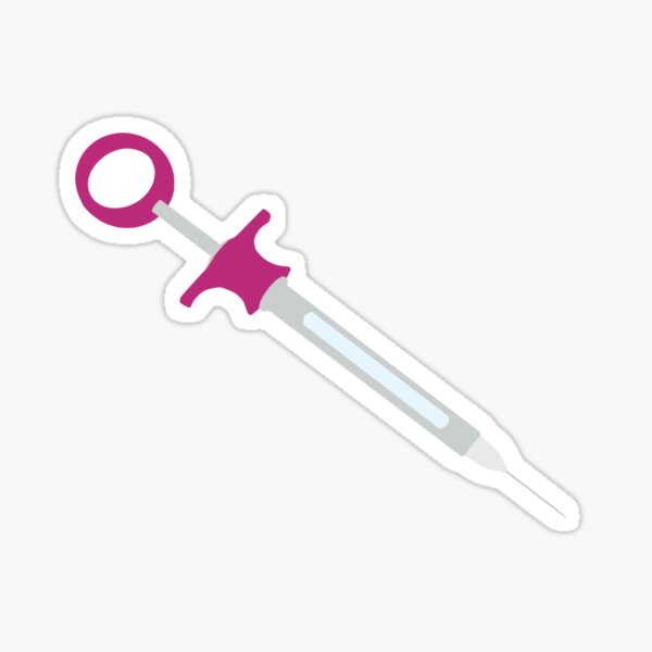"Pink local anesthesia syringe" Sticker for Sale by BadoCatto | Redbubble