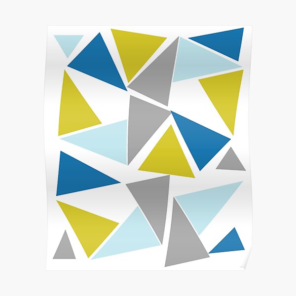"Triangle Pattern design" Poster for Sale by MagnumOpusJA | Redbubble