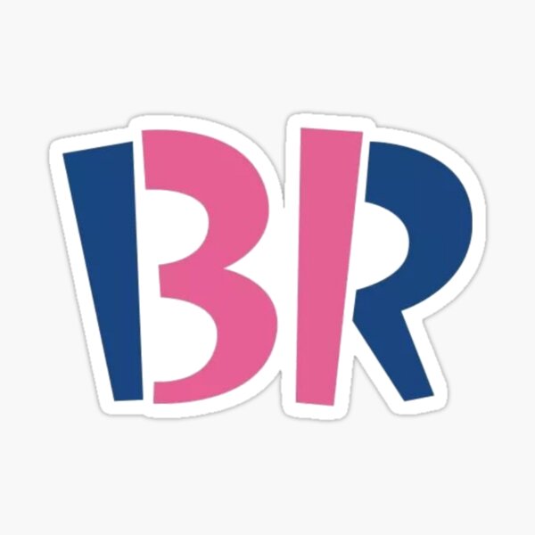 "Baskin robins" Sticker for Sale by Jamieleebaby | Redbubble