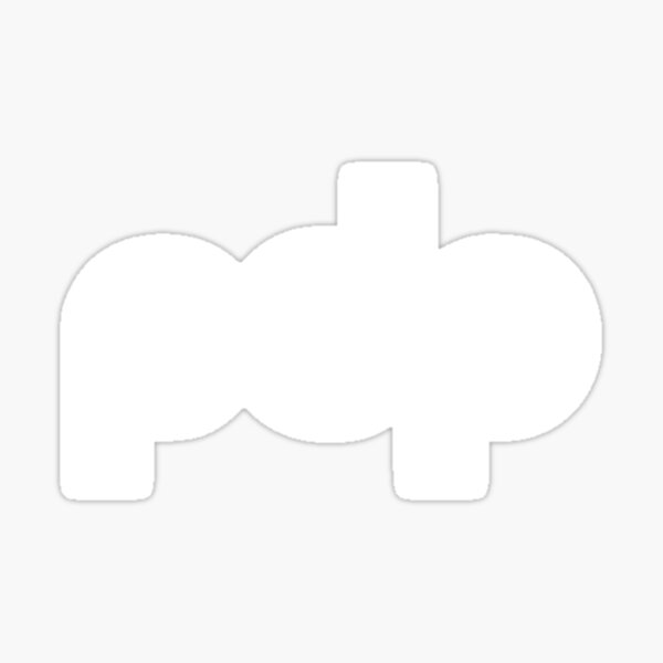 "pdp-logo" Sticker for Sale by MarianeMonah421 | Redbubble