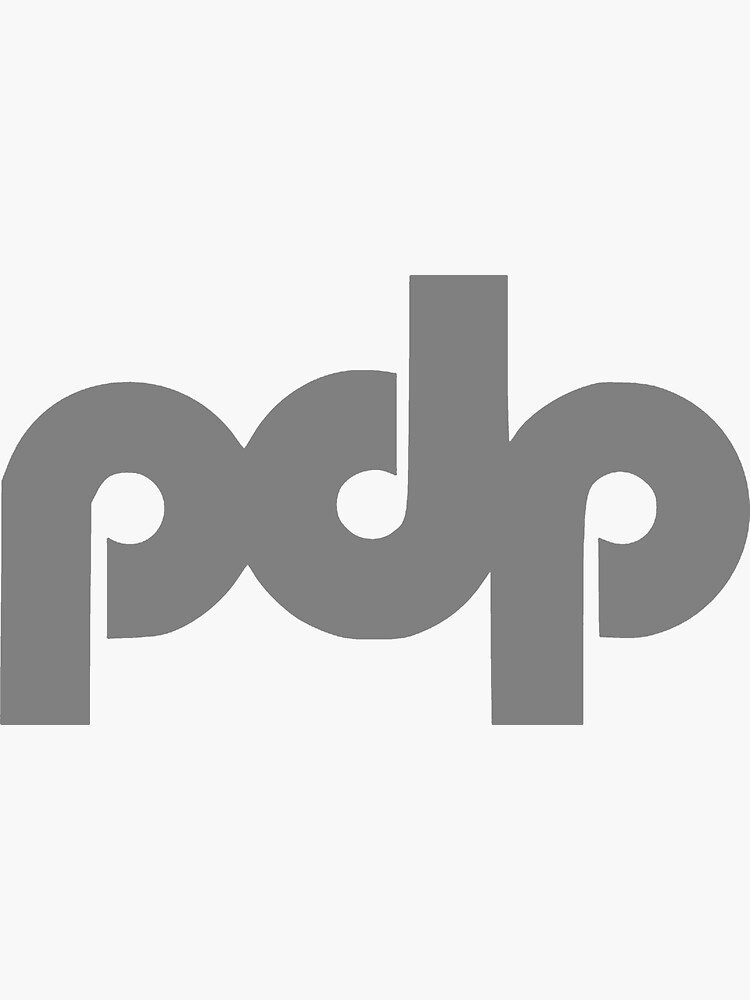 "pdp-logo" Sticker for Sale by MarianeMonah421 | Redbubble