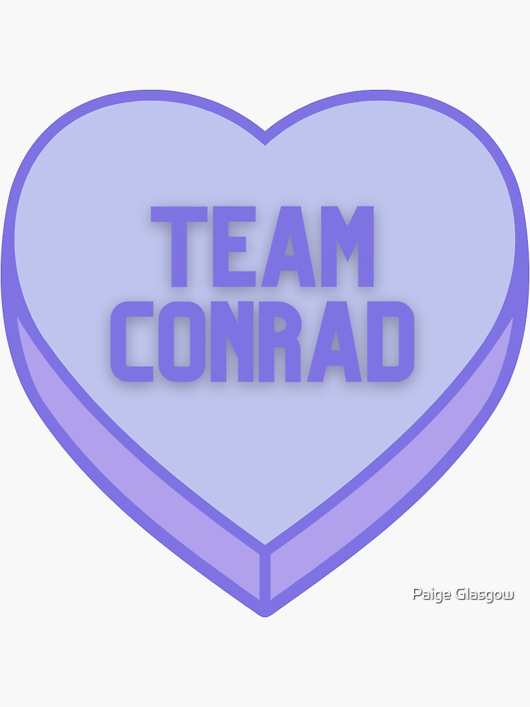 "Team Conrad" Sticker for Sale by pglasgow0829 | Redbubble