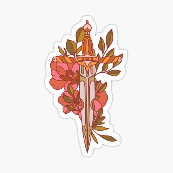 "Flower dagger" Sticker for Sale by mattspace | Redbubble