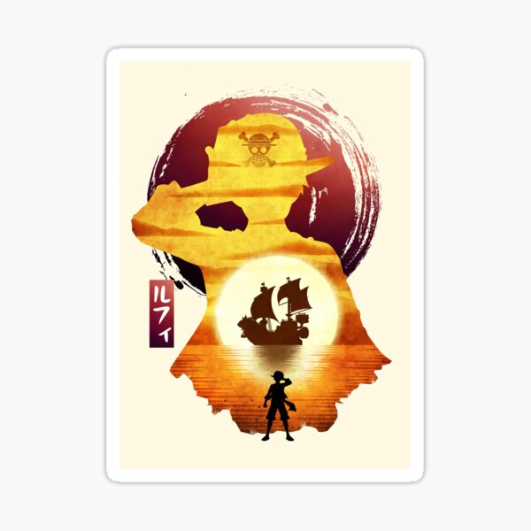 "Luffy One Piece" Sticker for Sale by LauraAbernathy3 | Redbubble