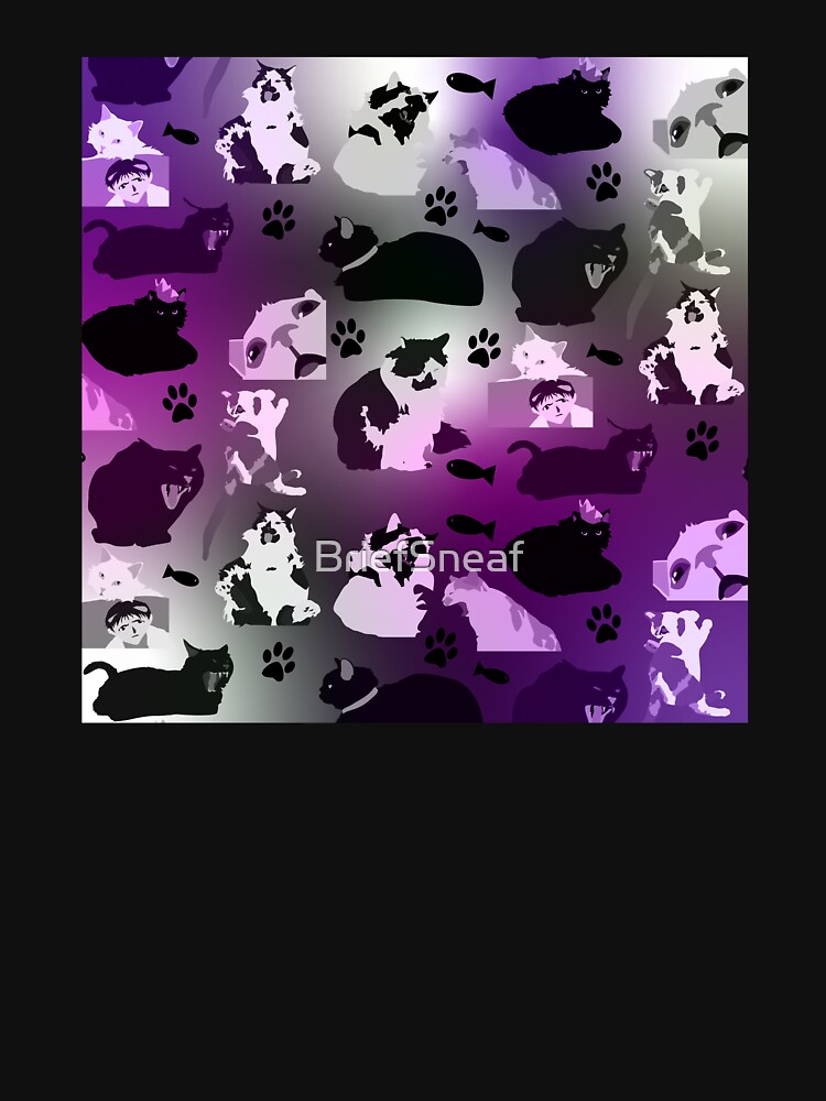 "Subtle Ace Cursed Cat Pride Flag" T-shirt for Sale by BriefSneaf ...