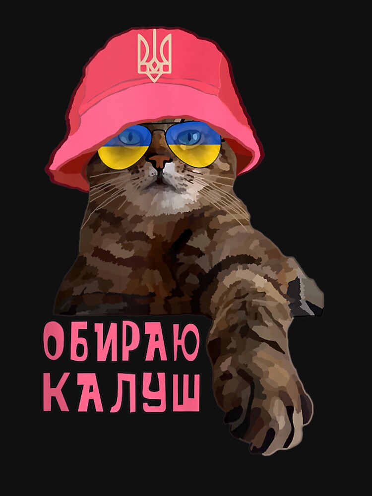"Ukraine 2022 Stepan Cat Stand With Kalush And Stefania" T-shirt for ...