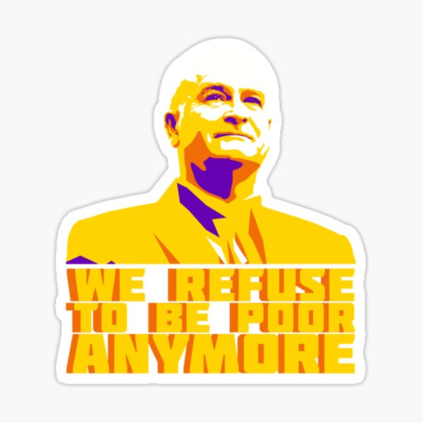 "Mick Lynch - 'We Refuse To Be Poor Anymore'" Sticker for Sale by ...