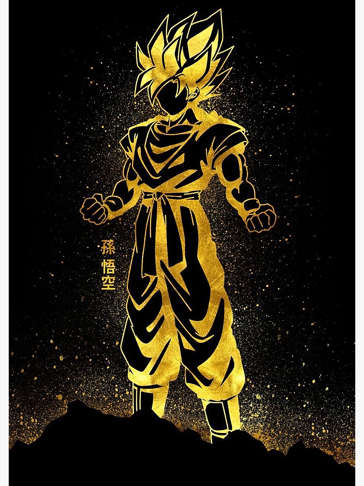 "Golden Goku" Poster for Sale by SandraKennedy | Redbubble