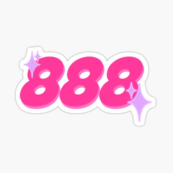 "888 angel # !" Sticker for Sale by sakura-888 | Redbubble