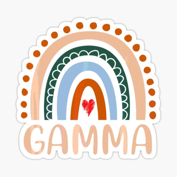 "Mother Art Gamma Rainbow Grandma Cute Birthday" Sticker for Sale by ...