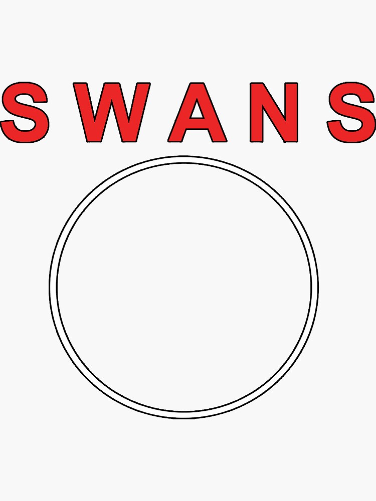 "Music Logo Swans Band Designs" Sticker for Sale by Brome77 | Redbubble