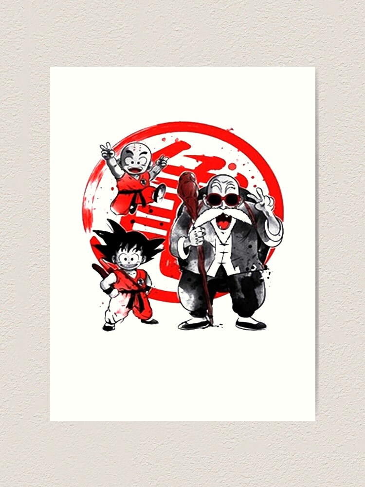 "Goku and Master Roshi dragonball" Art Print for Sale by Tien690 ...
