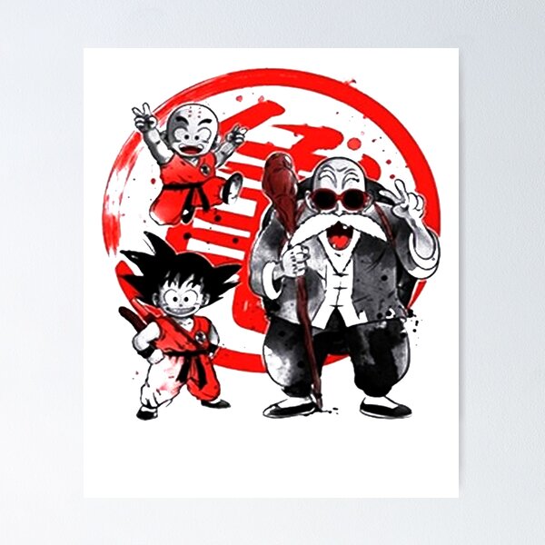 "Goku and Master Roshi dragonball" Poster for Sale by Tien690 | Redbubble