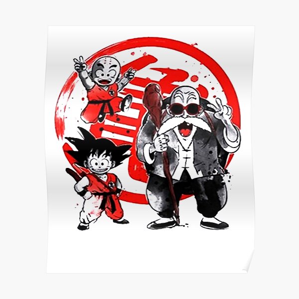 "Goku and Master Roshi dragonball" Poster for Sale by Tien690 | Redbubble