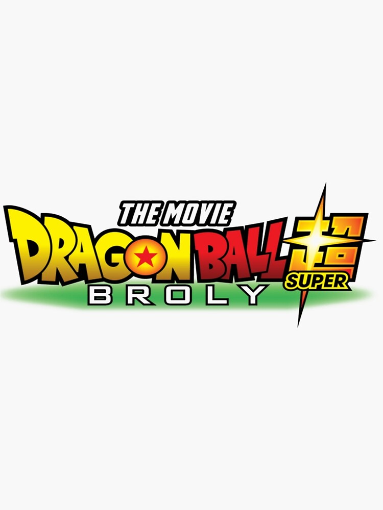 "Broly dragonball logo" Sticker for Sale by Tien690 | Redbubble