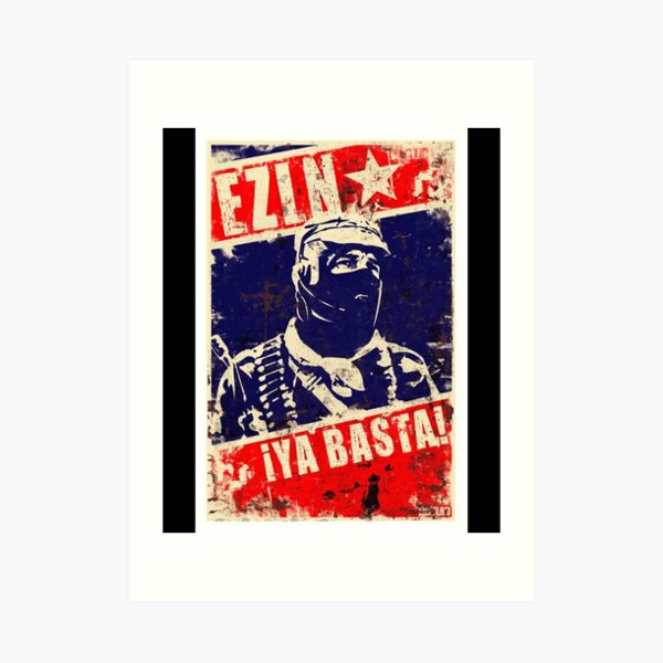 "EZLN, Subcomandante Marcos Poster" Art Print for Sale by whittybimler2 ...