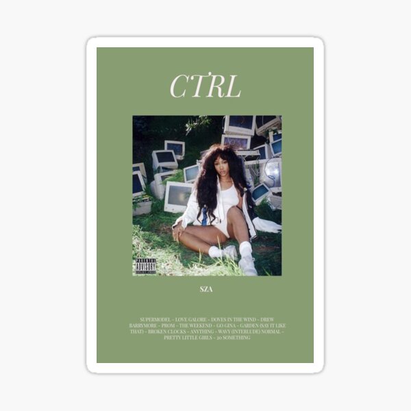 "SZA CTRL Album " Sticker for Sale by castillohala | Redbubble