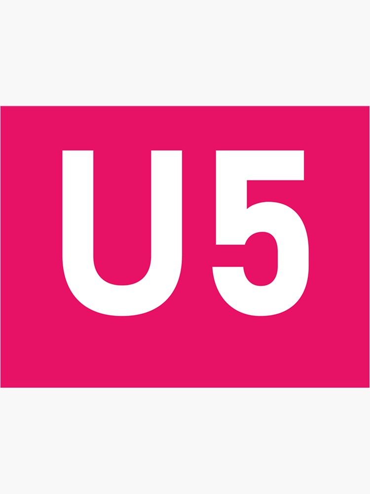 "Berliner U-Bahn Liniensymbole U5 " Sticker for Sale by SnapyLands ...