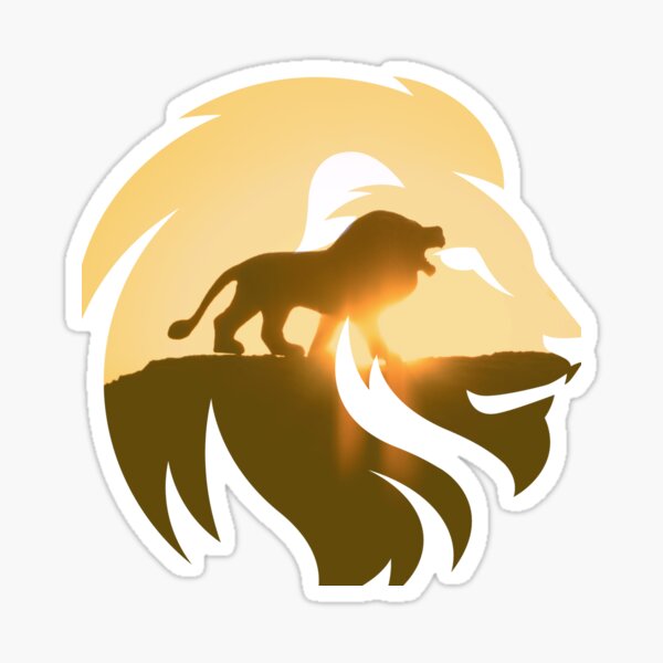 "Löwe, Löwen, tapferer Löwe, Löwe, Mut, Löwengesicht" Sticker von ...