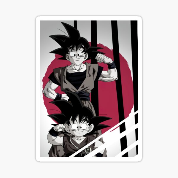 "Son Goku and Son Gohan" Sticker for Sale by TimothyDubose | Redbubble