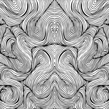 "Psycho Doodle - swirls line art" iPad Case & Skin for Sale by Yanwun ...