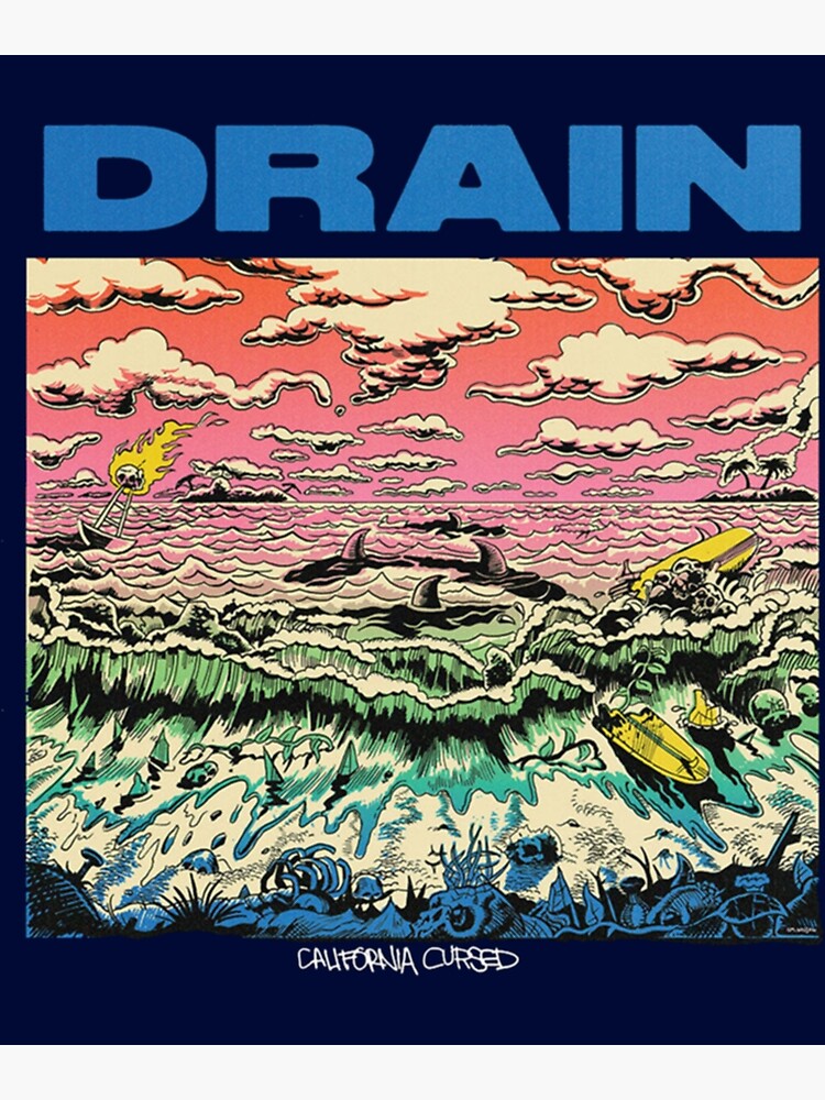 FAN ART DRAIN CALIFORNIA CURSED Premium Matte Vertical Poster