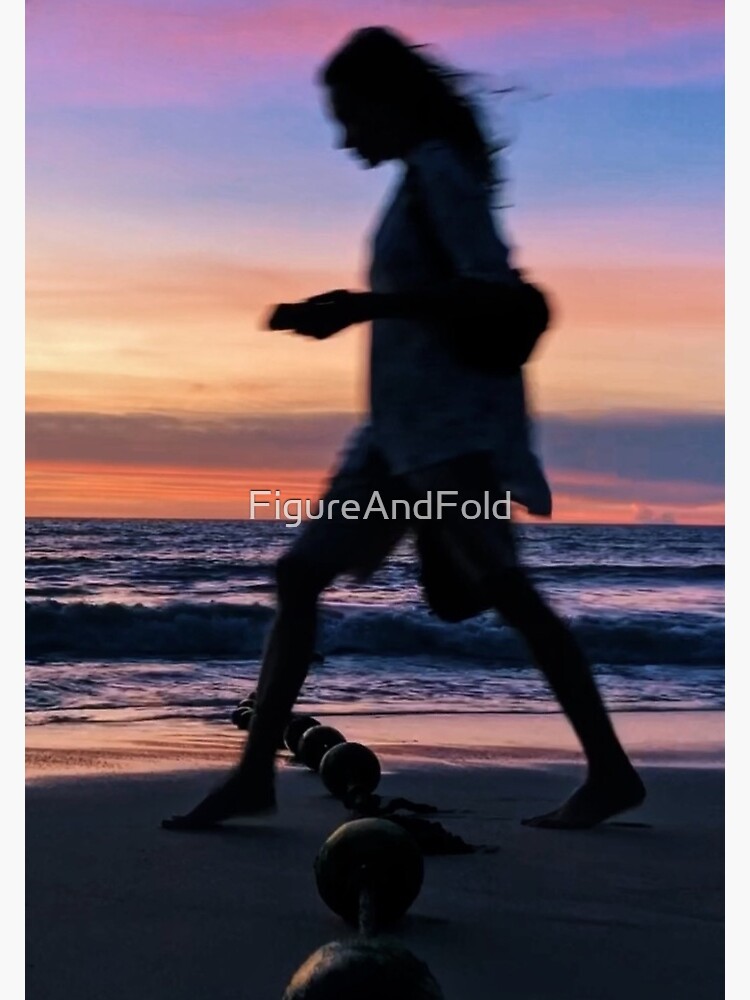 "Sunset Walker" Poster for Sale by FigureAndFold | Redbubble