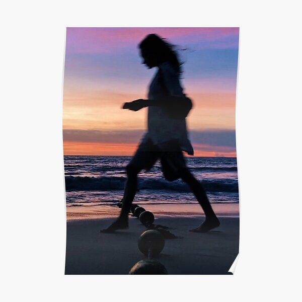 "Sunset Walker" Poster for Sale by FigureAndFold | Redbubble
