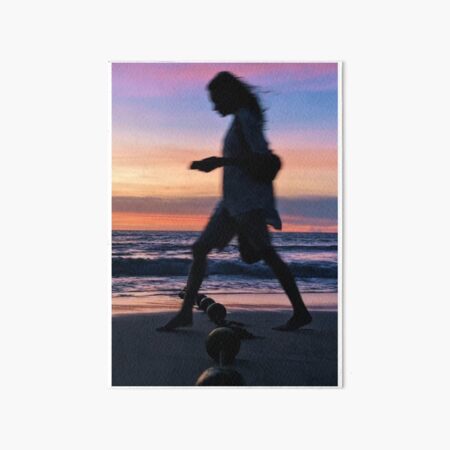 "Sunset Walker" Art Board Print by FigureAndFold | Redbubble