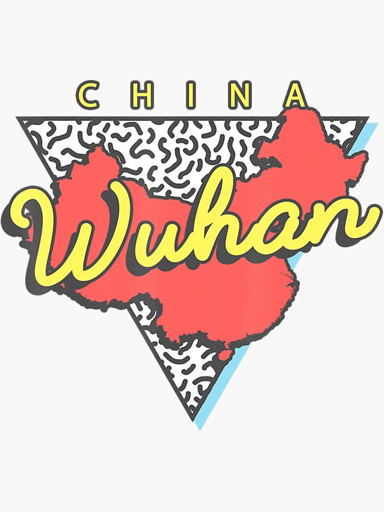 "Wuhan China Souvenirs Vintage Retro Triangle" Sticker for Sale by ...