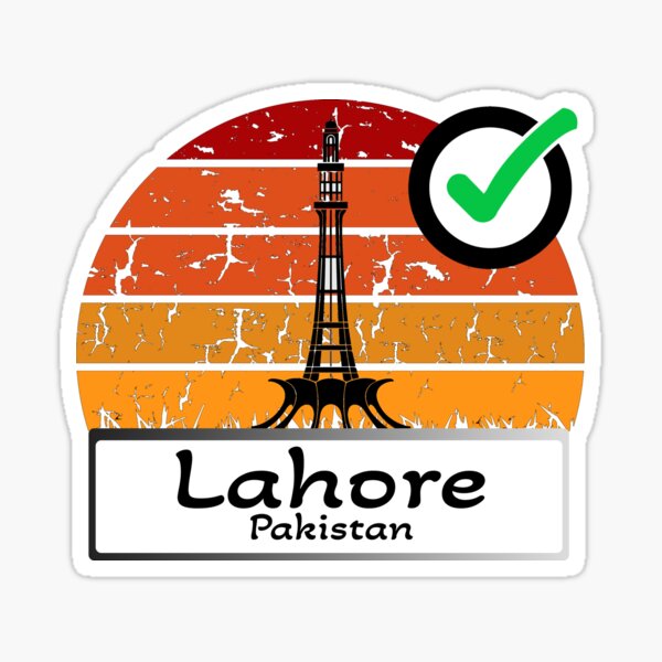 "Pakistan lahore Tower color" Sticker for Sale by WhereIsTravis | Redbubble
