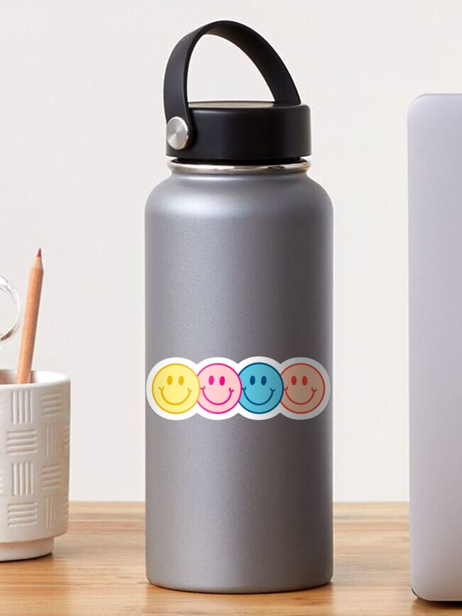 "Pastel Smiley Faces " Sticker for Sale by emilykcoates | Redbubble