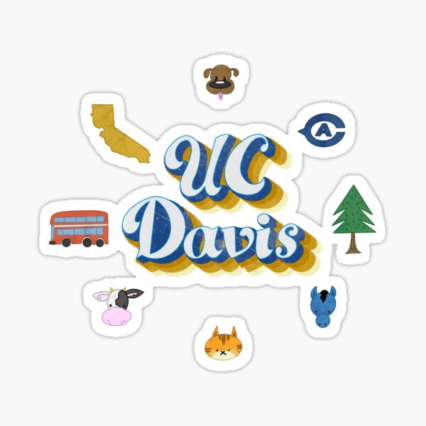 "Retro UCD Logo" Sticker for Sale by UCDDesigns | Redbubble