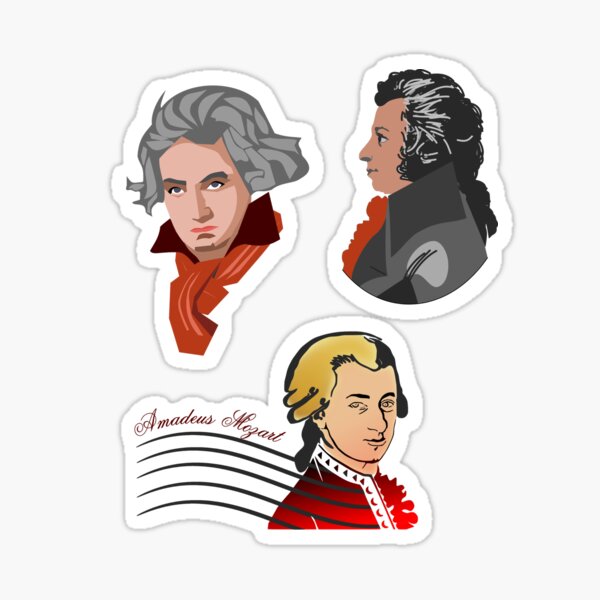 "Musicfans .... 38 Mozart" Sticker for Sale by aprajoos | Redbubble