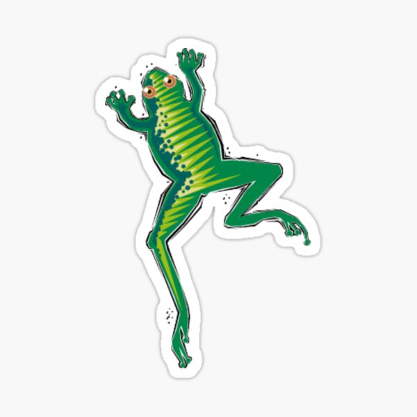 "funky art toad" Sticker for Sale by SohaibHania | Redbubble