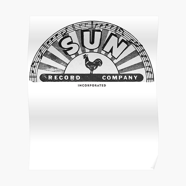 "sun records logo" Poster for Sale by ZubiateBradin | Redbubble