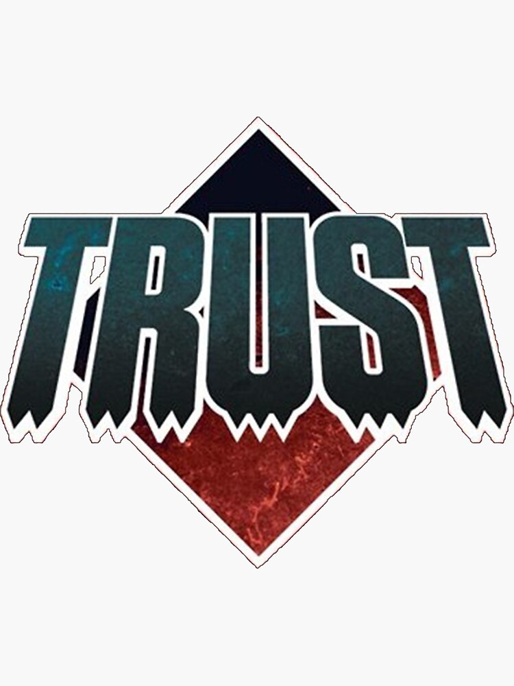 "Trust Band Rock French" Sticker for Sale by ISAIASFLORES | Redbubble