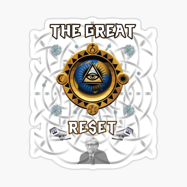 "The Great Reset " Sticker for Sale by JustinesMeyer | Redbubble