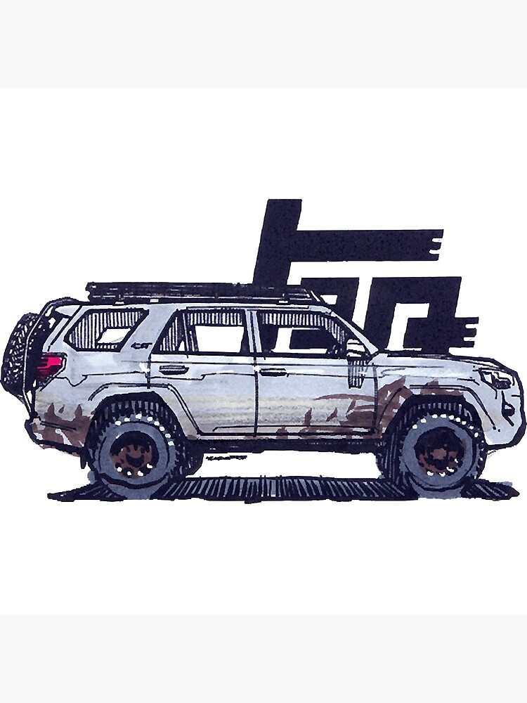 "5th Gen 4Runner TRD - Ghost " Art Print for Sale by Jesseyoung74 ...